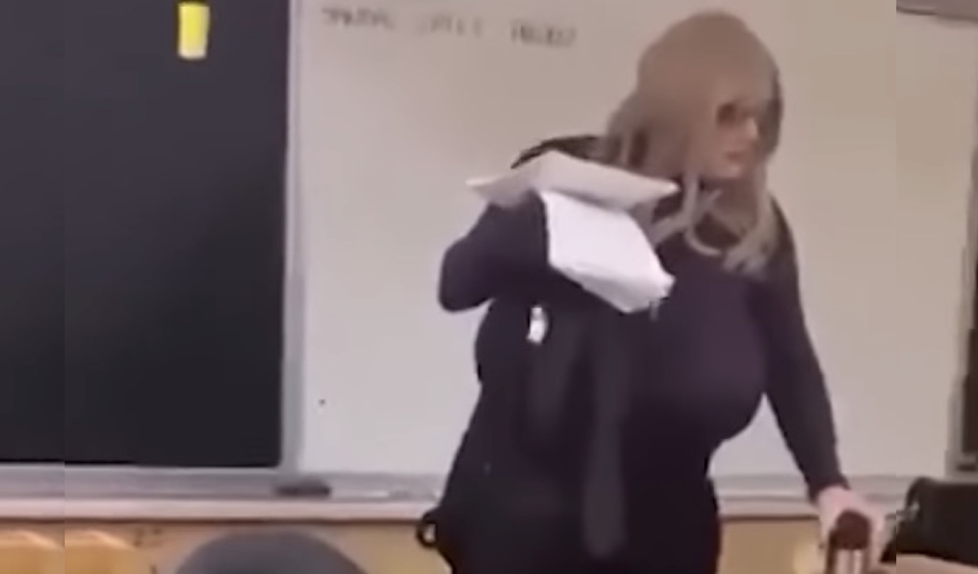 Trans Teacher With Giant Prosthetic Breasts Gets Bad News From School